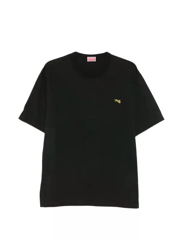 Kenzo Jumping Tiger-patch T-shirt - Black