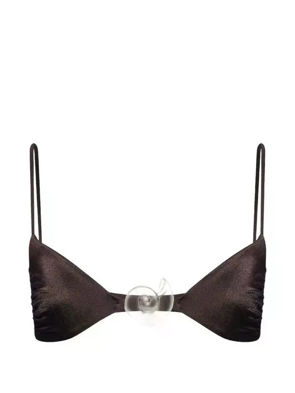 SALT & WAVE Aphrodite Shell-embellished Bikini Top
