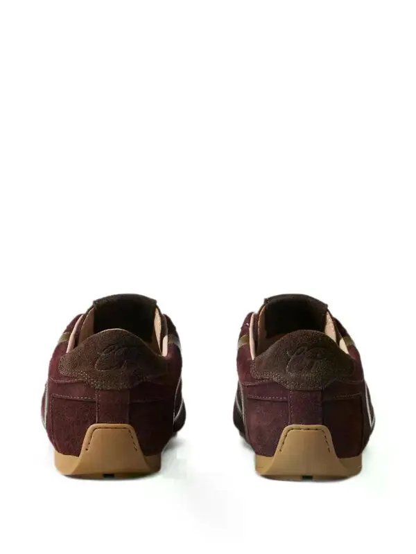Claudie Pierlot Burgundy Suede Swing Trainers - Purple