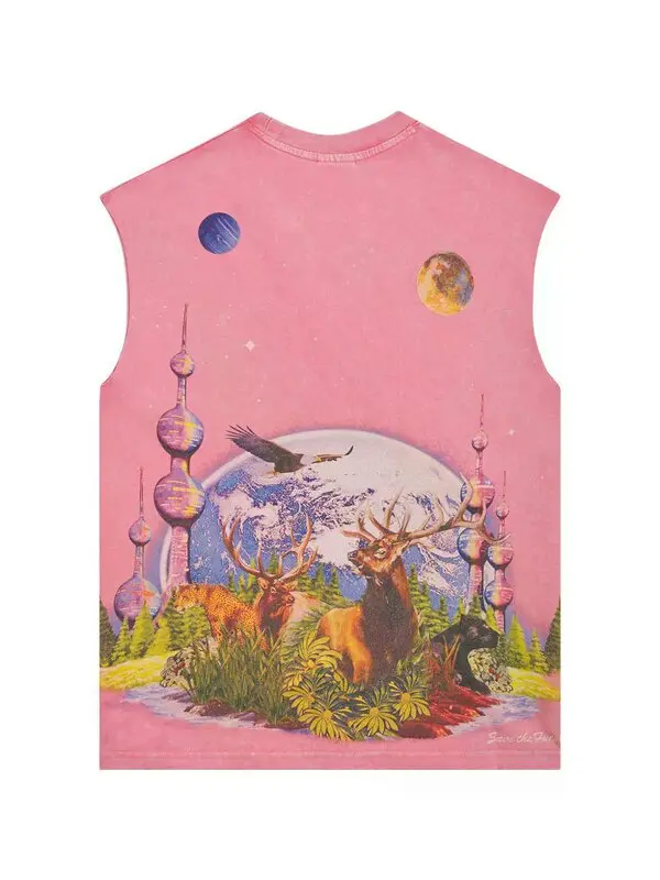 BILLIONAIRE BOYS CLUB Sleeveless Graphic Tank