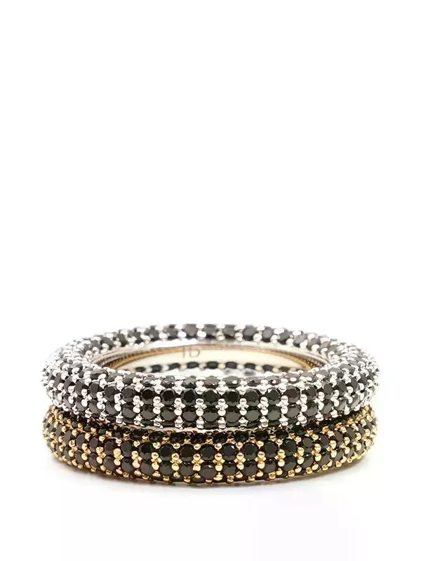 IZABEL DISPLAY Pavé-set Crystal-embellished Rings - Gold