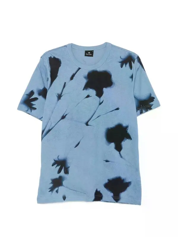 Paul Smith Floral-print T-shirt - Blue