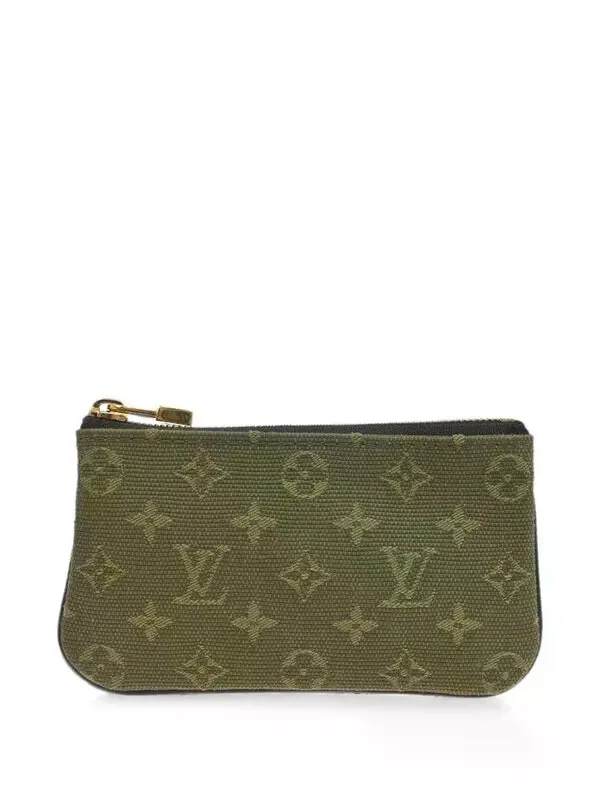 LOUIS VUITTON 2005 Monogram Pochette Cles Coin Purse - Green