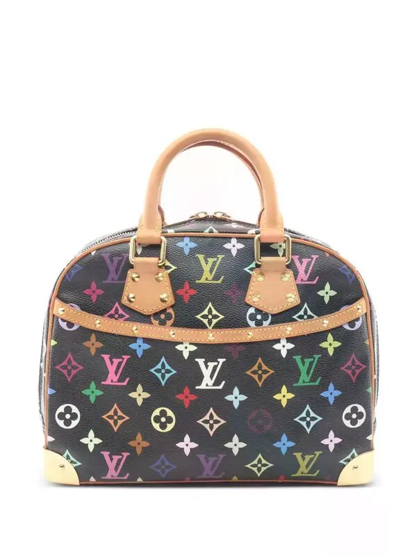 LOUIS VUITTON 2005 Monogram Multicolor Trouville Tote Bag - Black