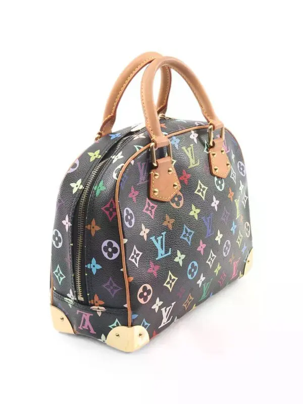 LOUIS VUITTON 2005 Monogram Multicolor Trouville Tote Bag - Black