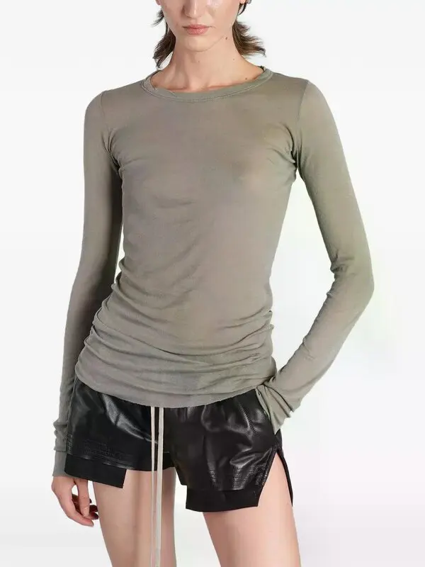 Rick Owens Exposed Seam Long Sleeve Sweater - Neutrals