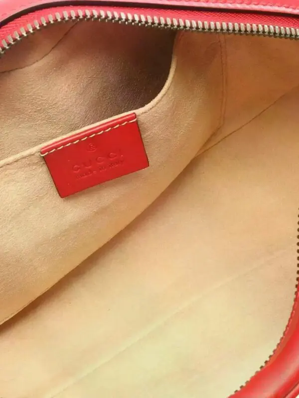 Gucci Small Gg Marmont Matelassé Leather Crossbody Bag - Red