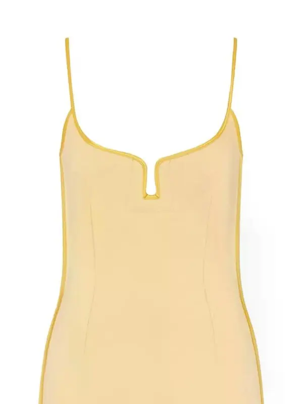 Paris Georgia Marlo Contrast-trim Midi Dress