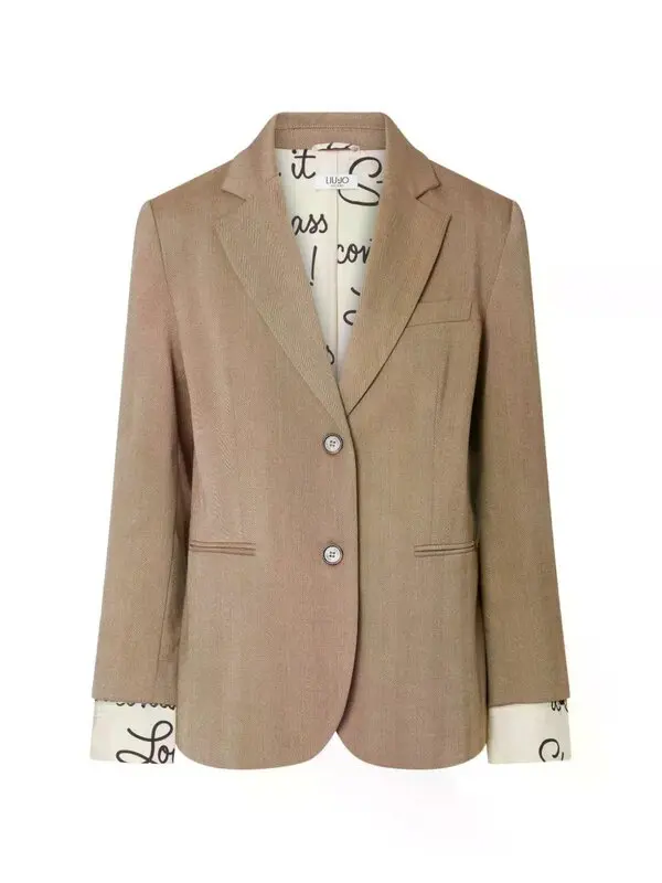 Liu Jo Herringbone Fabric Blazer