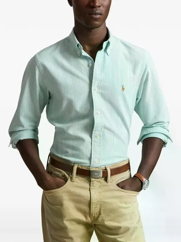 Polo Ralph Lauren Striped Oxford Shirt - Green