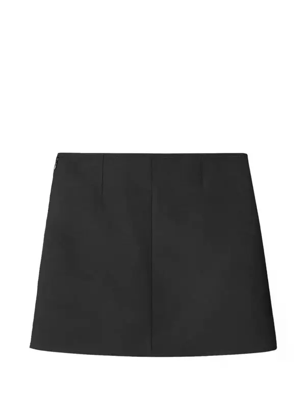 COURREGES Logo Embroidered A-line Mini Skirt