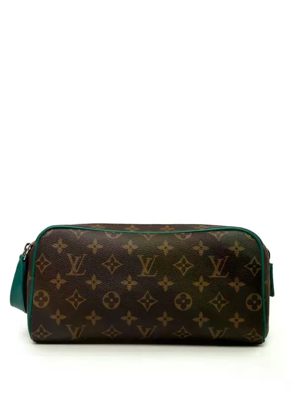 LOUIS VUITTON 2021-2026 Monogram Macassar Dopp Kit Vanity Bag - Brown