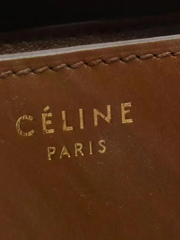 Celine Small Calfskin Classic Box Crossbody Bag - Brown