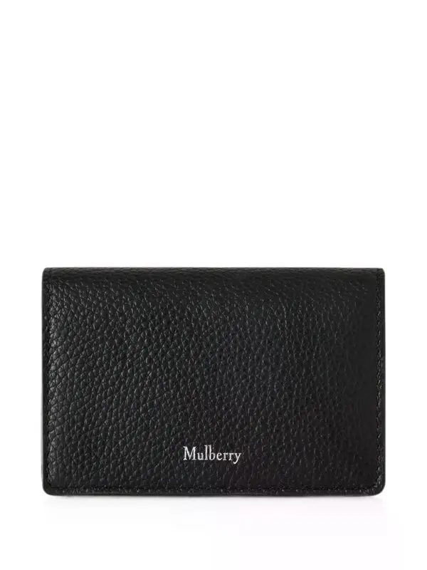 Mulberry Continental Grained Leather Card Holder - Black
