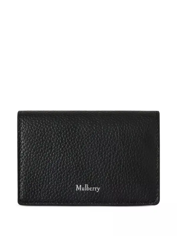 Mulberry Continental Grained Leather Card Holder - Black