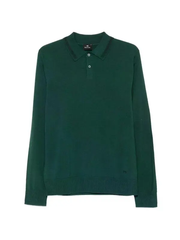 Paul Smith Long-sleeve Polo Shirt - Green