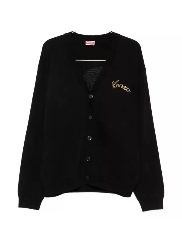 Kenzo Beaded Tiger-motif Cardigan