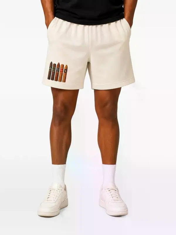 MELT Cigar Print Cotton Shorts