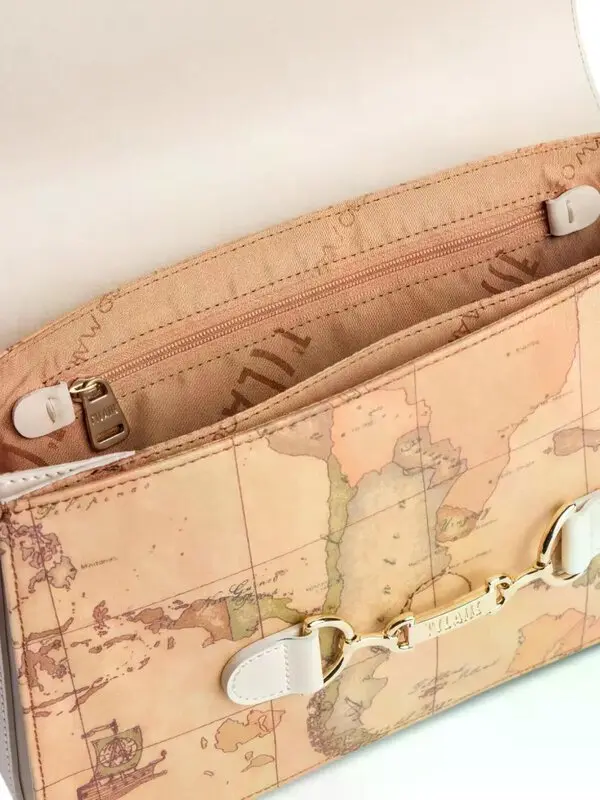 ALVIERO MARTINI 1° CLASSE Geo Classic Map Print Shoulder Bag