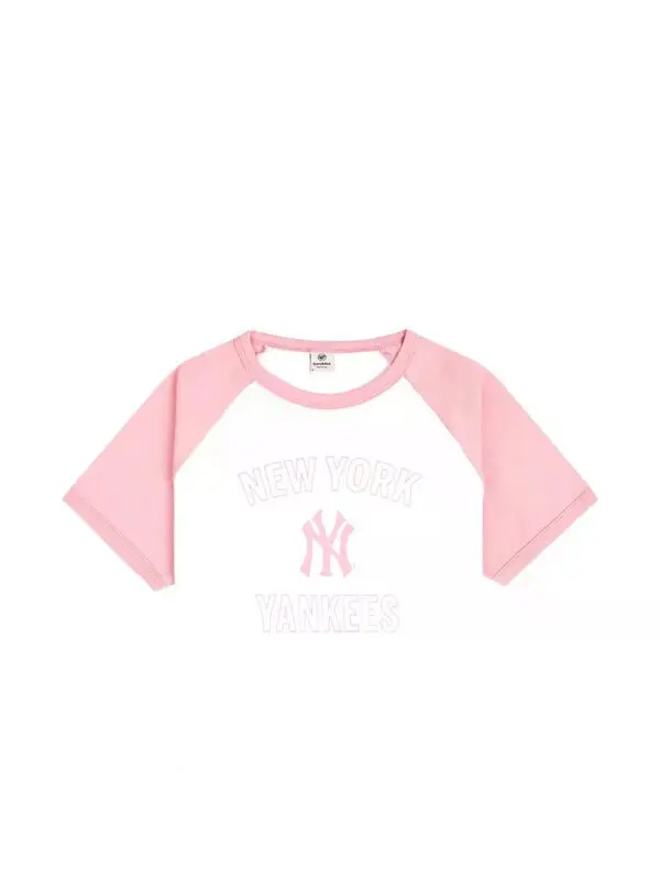 SPORTY & RICH Yankees Arch Raglan-sleeve T-shirt - White