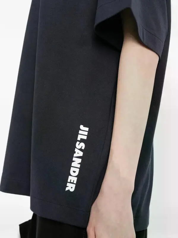 JIL SANDER Logo Print T-shirt - Blue