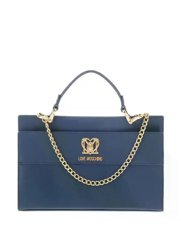 Moschino Love Chain-link Small Bag - Blue