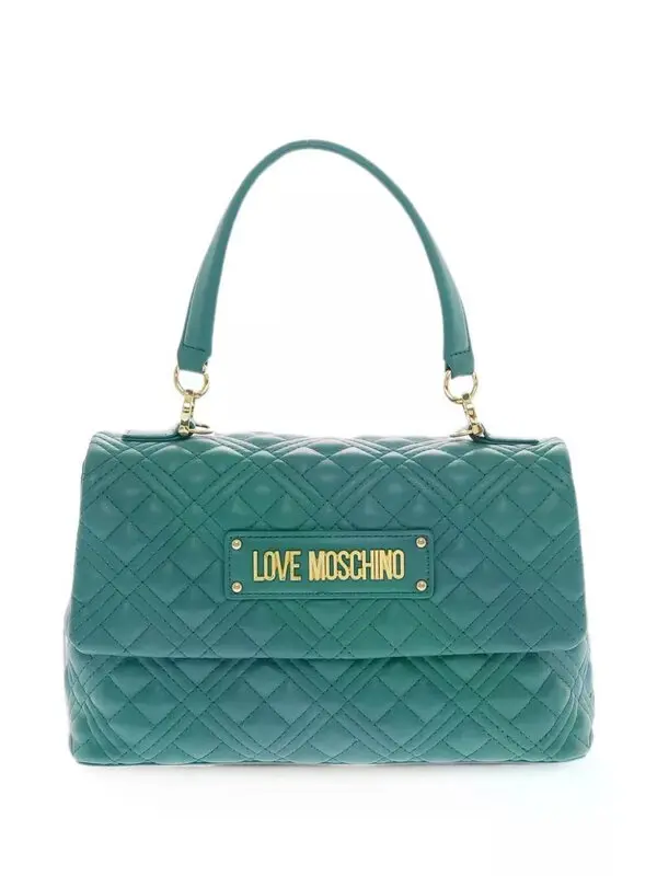 Moschino Quilted Logo-plaque Small Bag