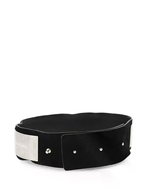 Dsquared2 Maxi Metal-embellished Leather Belt