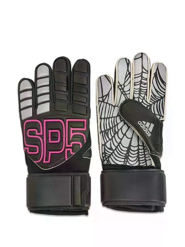 Adidas Sp5der Logo-print Goalkeeper Gloves - Black