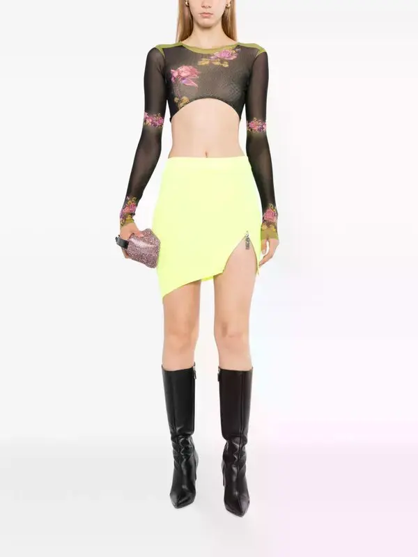 Gcds Asymmetric Knitted Skirt