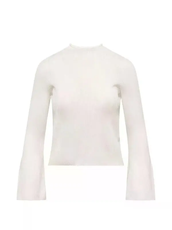 CFCL Soft Portrait Bell-sleeve Top - White
