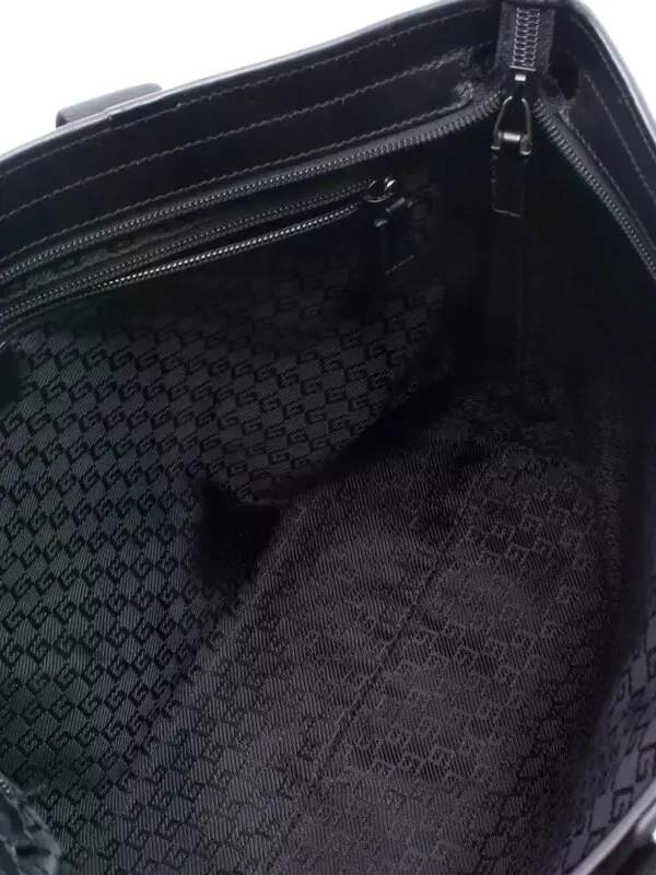 Gucci 2000s Canvas Leather Tote Bag