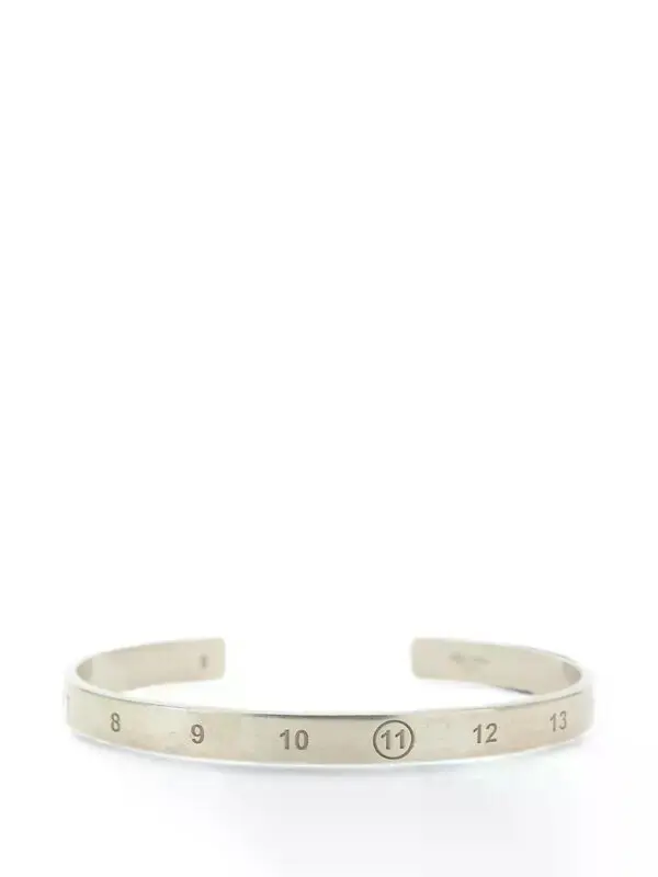 MAISON MARGIELA Numeric Logo-engraved Cuff - Silver