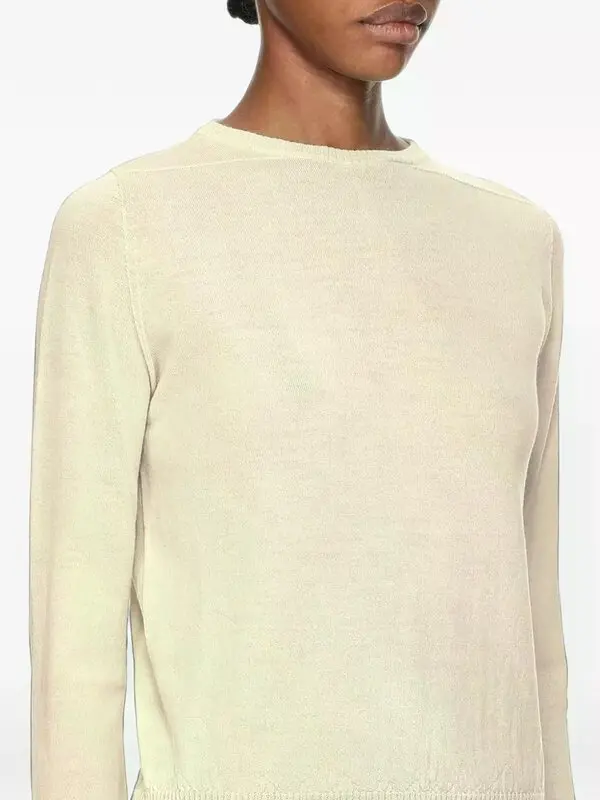 Rick Owens Ribbed-trim Fine Knit Sweater