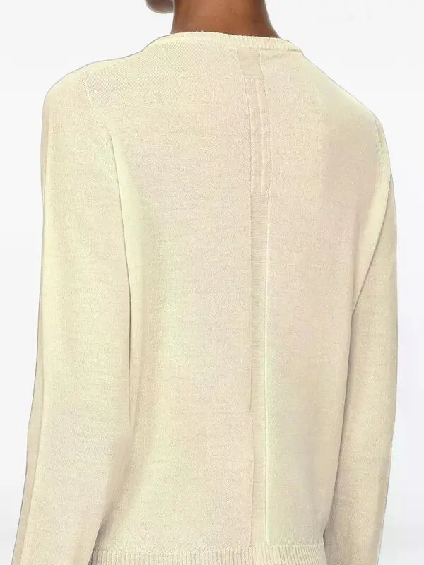 Rick Owens Ribbed-trim Fine Knit Sweater