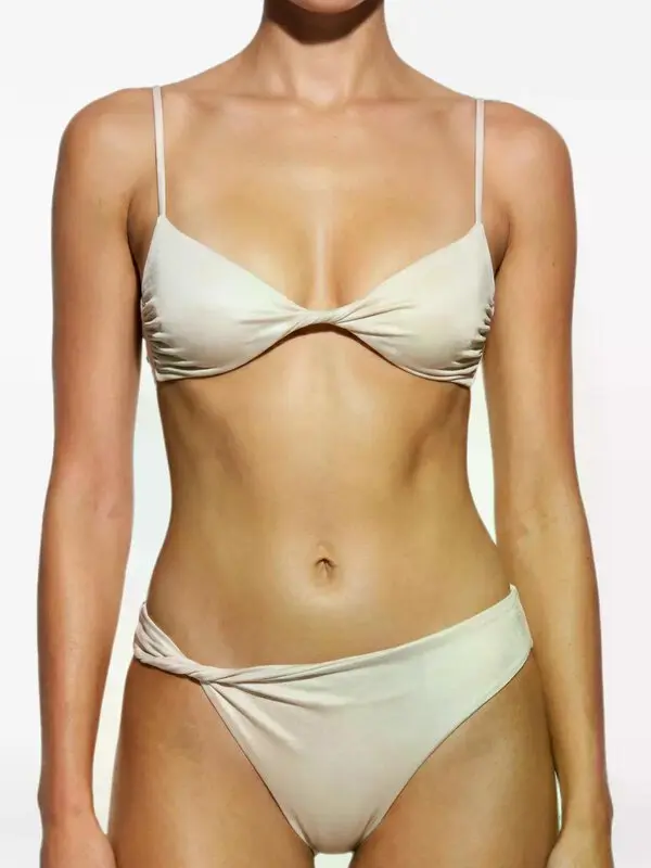 SALT & WAVE Twist-detail Bikini Top