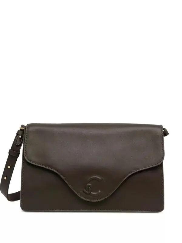 COCCINELLE Softy Logo-embossed Shoulder Bag - Brown
