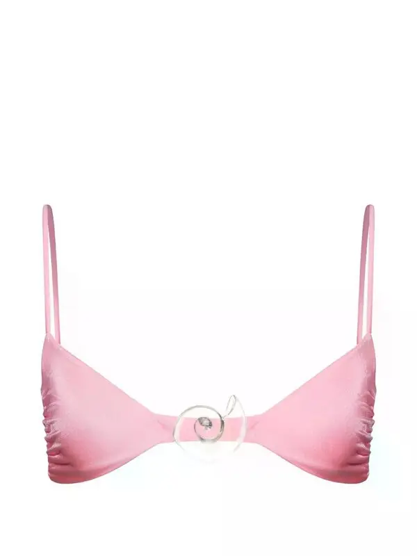 SALT & WAVE Magda Shell-detail Bikini Top