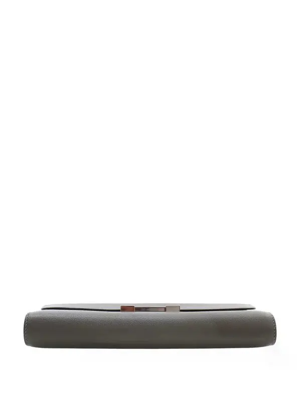 Hermès Epsom Constance Long To Go Wallet Crossbody Bag - Grey