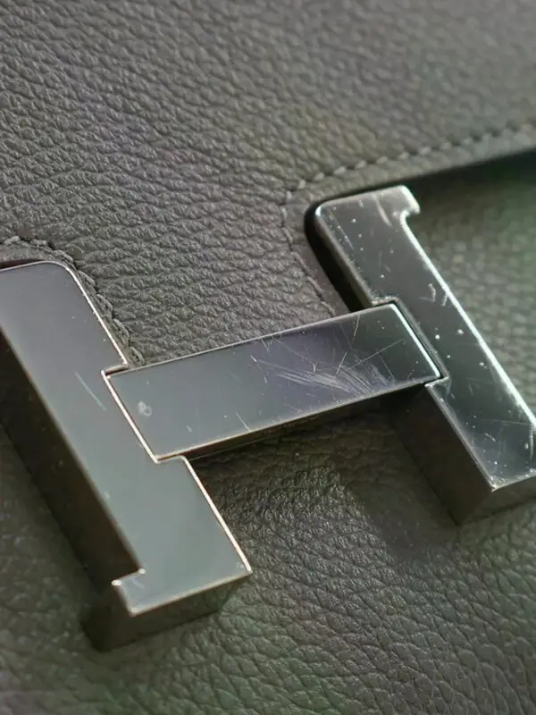 Hermès Epsom Constance Long To Go Wallet Crossbody Bag - Grey