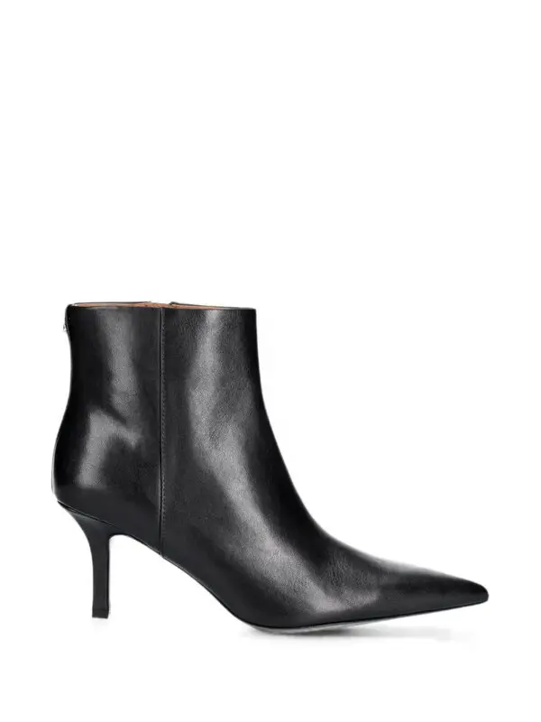 Patrizia Pepe Pointed-toe Leather Ankle Boots - Black