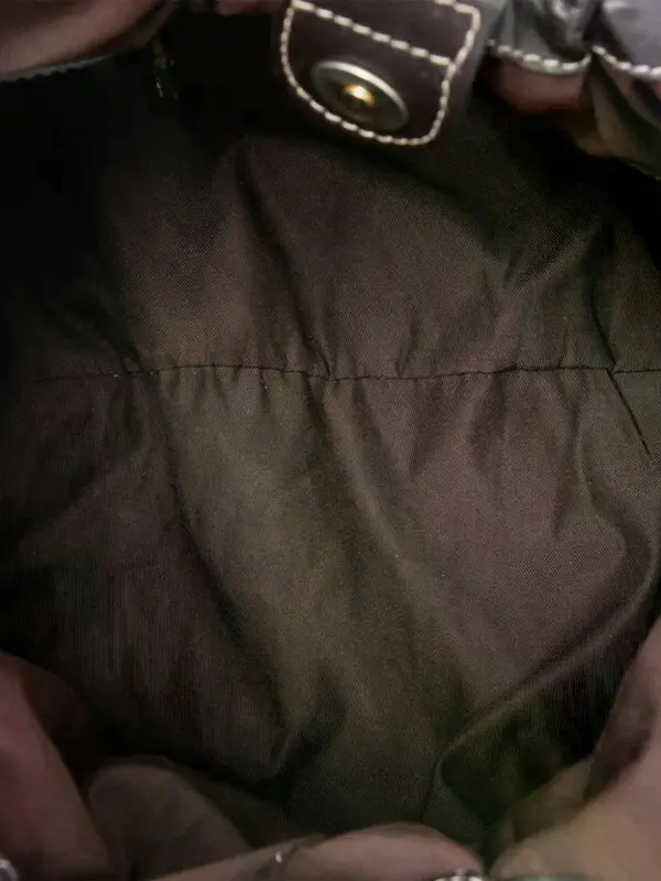 Gucci Gg Canvas Studded Pelham Hobo Bag