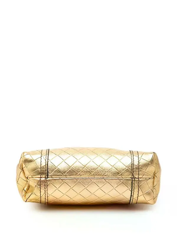Bottega Veneta Metallic Nappa Intrecciomirage Pouch