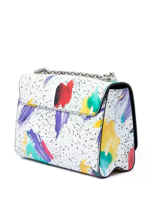 LOUIS VUITTON 2019 Leather Splash Print Twist Mm Crossbody Bag