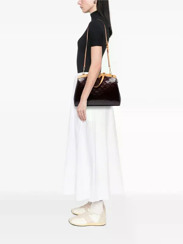 LOUIS VUITTON Monogram Vernis Brea Mm Satchel - Purple