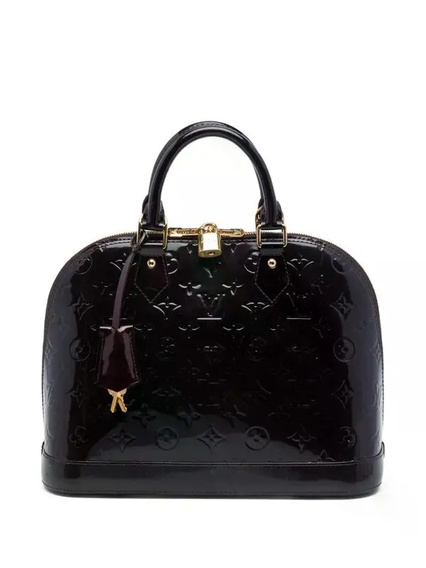 LOUIS VUITTON 2014 Monogram Vernis Alma Pm Handbag - Purple
