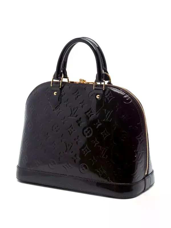 LOUIS VUITTON Monogram Vernis Alma Pm Handbag - Purple