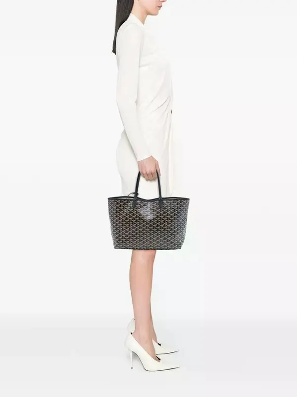 Goyard 2016 Goyardine Saint Louis Pm Tote Bag - Black