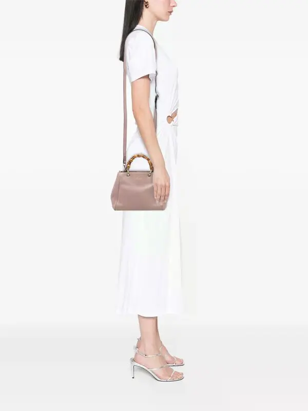 Gucci 2016-2026 Mini Calfskin Bamboo Shopper Satchel - Pink