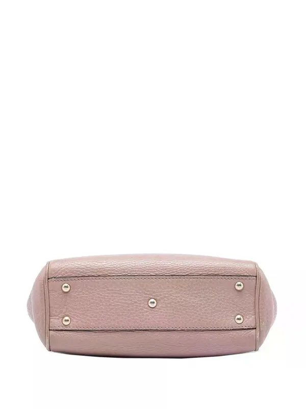 Gucci Calfskin Bamboo Shopper Satchel - Pink